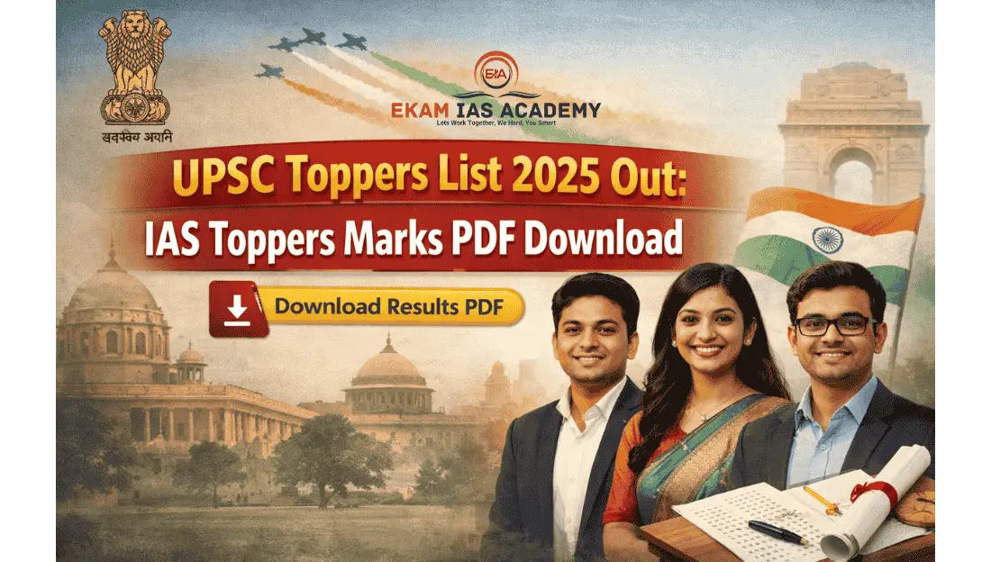 UPSC Toppers List 2025 Out: IAS Toppers Marks PDF Download